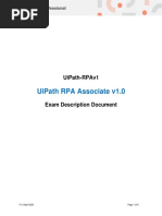 UiPath RPA Training Manual Final | PDF | Keyboard Shortcut | Automation