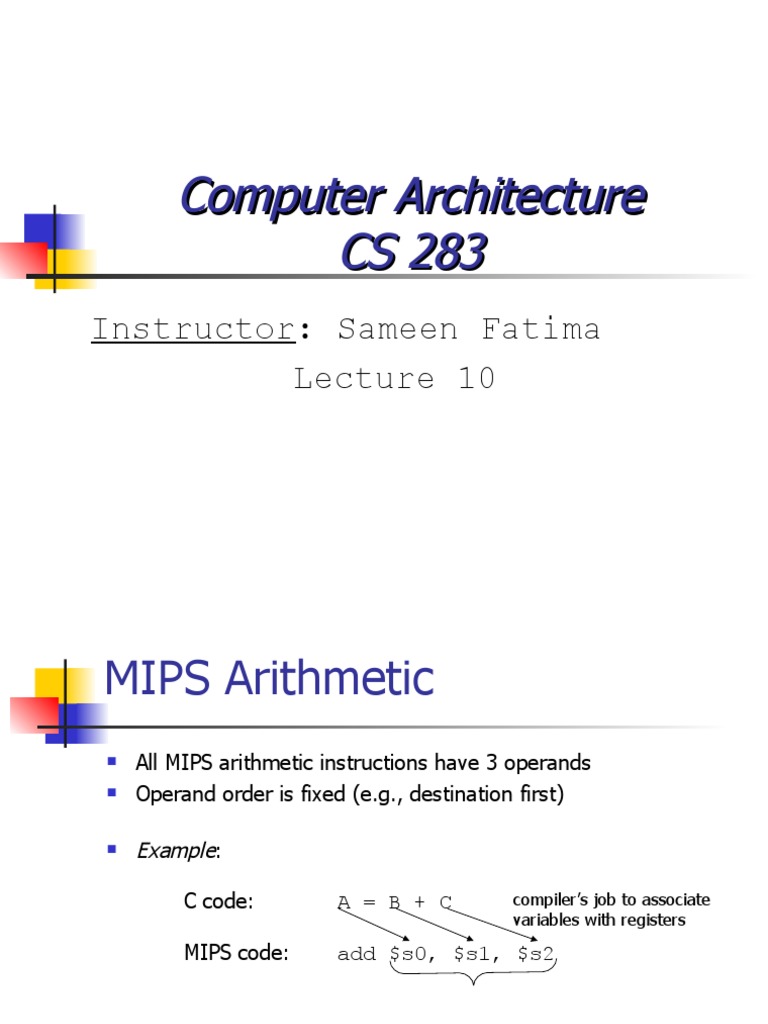 Computer Architecture Lec 10 | PDF | Electronic Engineering | Computer ...