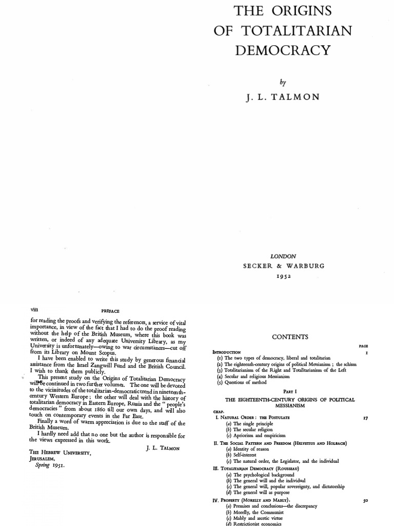 Origins of Totalitarian Democracy | PDF | Axiom | Logic
