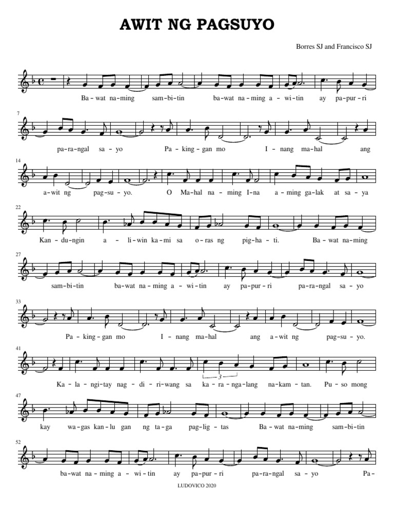 Awit NG Pagsuyo | PDF