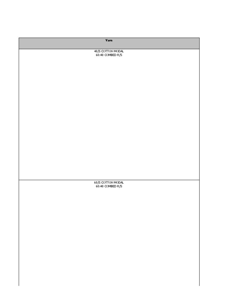 Yarn Requisition Status - Final | PDF | Knitting | Organic Polymers