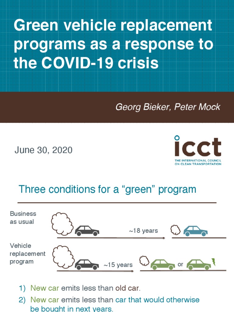 Webinar: Green Vehicle Replacement Programs As A Response To The COVID ...