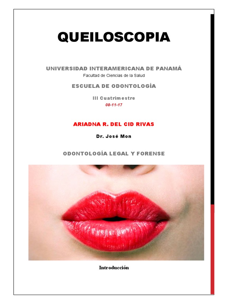 Queiloscopia 1 | PDF | Labio | Science