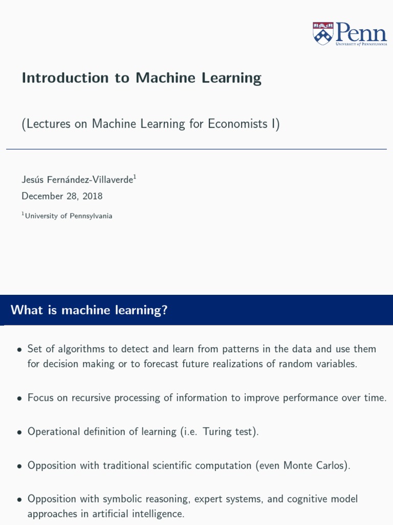 Lectures Machine Learning | Download Free PDF | Machine Learning | Unrest