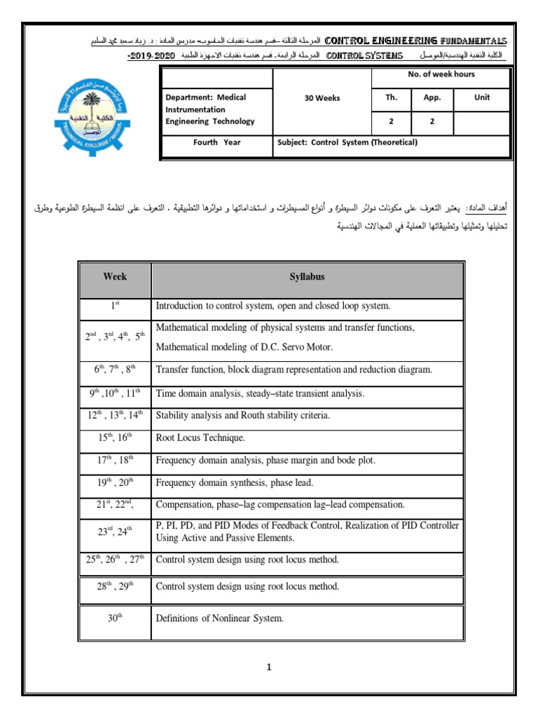 Control Systems Introduction Pdf Control Theory Torque