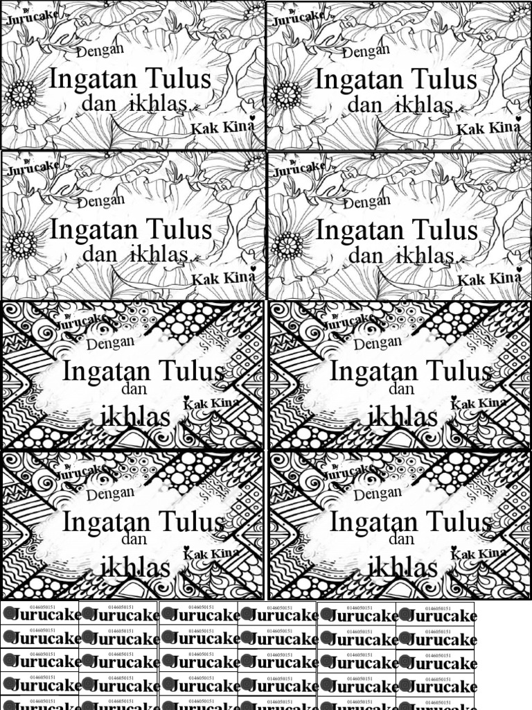 Kak Kina Jurucake: Tulus & Ikhlas | PDF