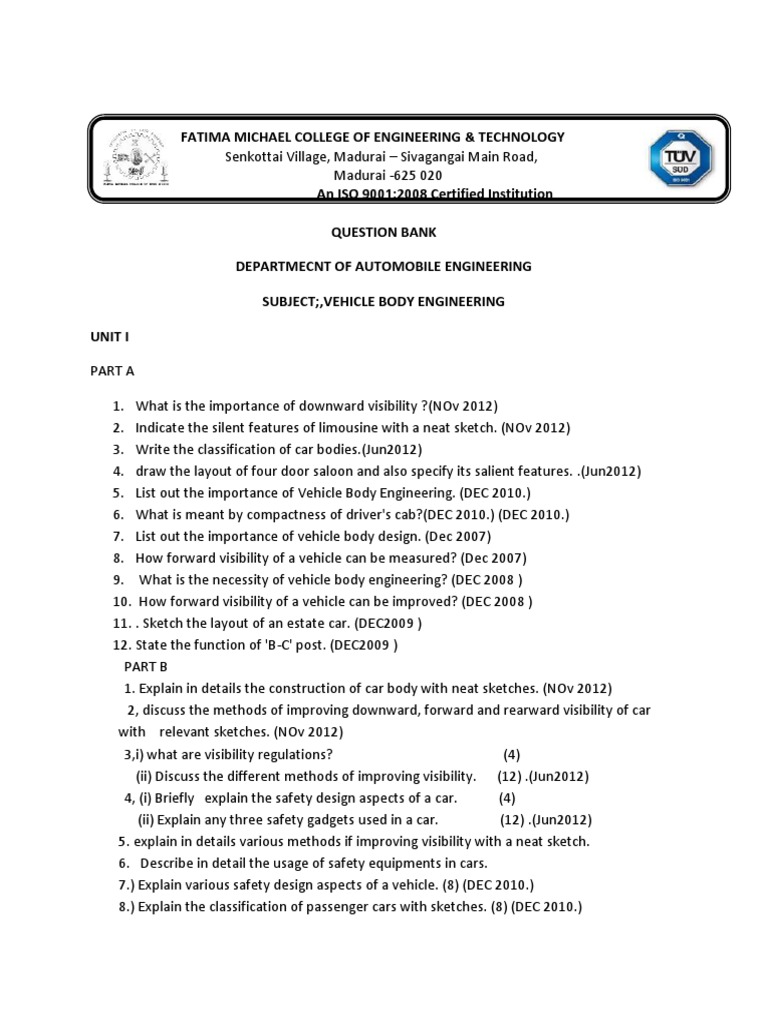 Fatima Michael College of Engineering & Technology | PDF | Wind Tunnel ...