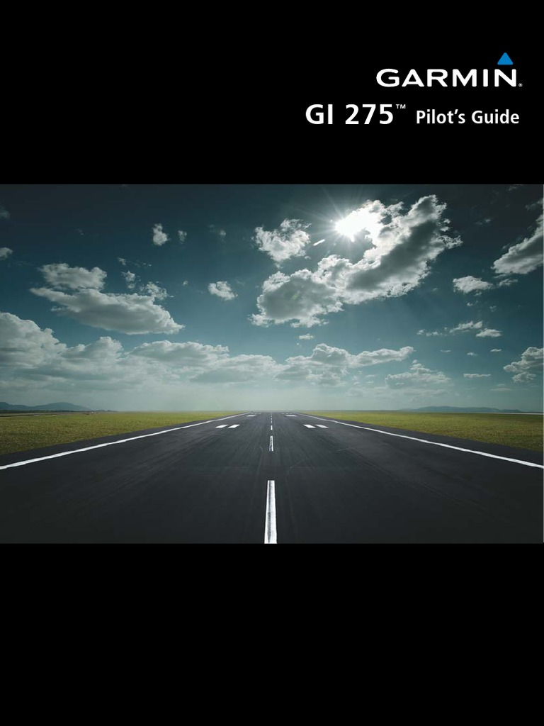 Gi275 Pilots Guide PDF | PDF | Transponder (Aeronautics) | Touchscreen