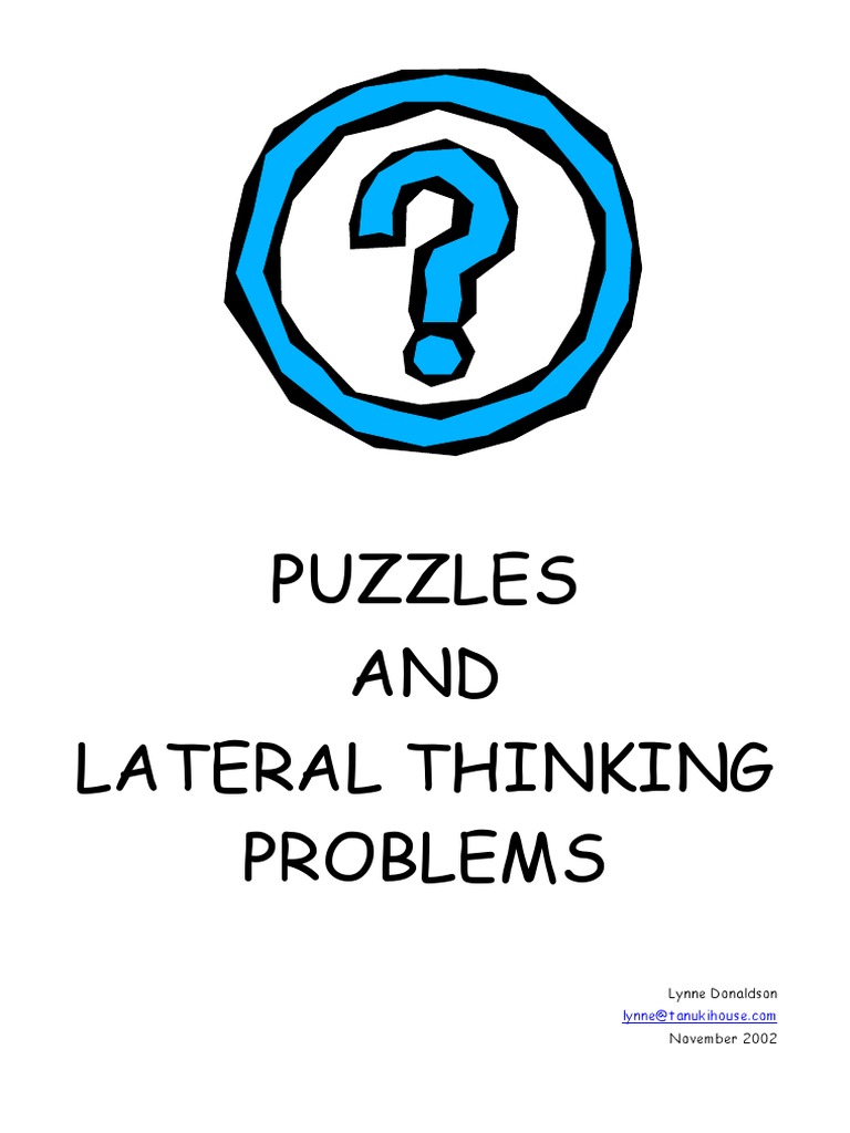 LATERAL THINKING Puzzles PDF | PDF