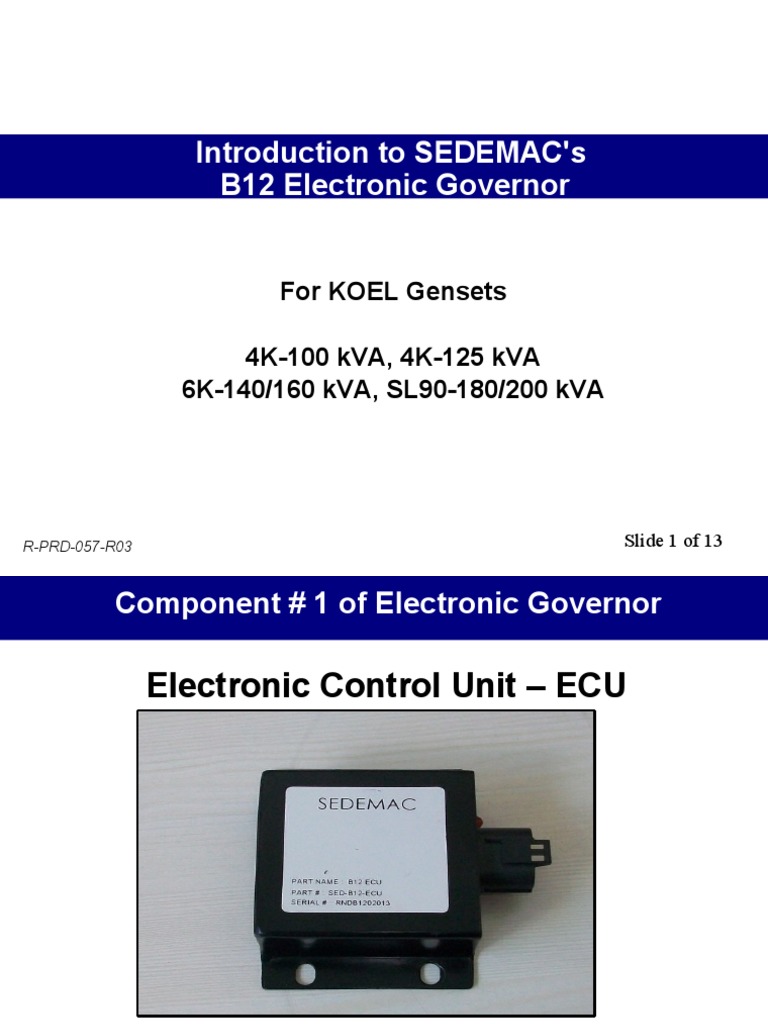 E-Governor Introduction | PDF | Engines | Manufactured Goods