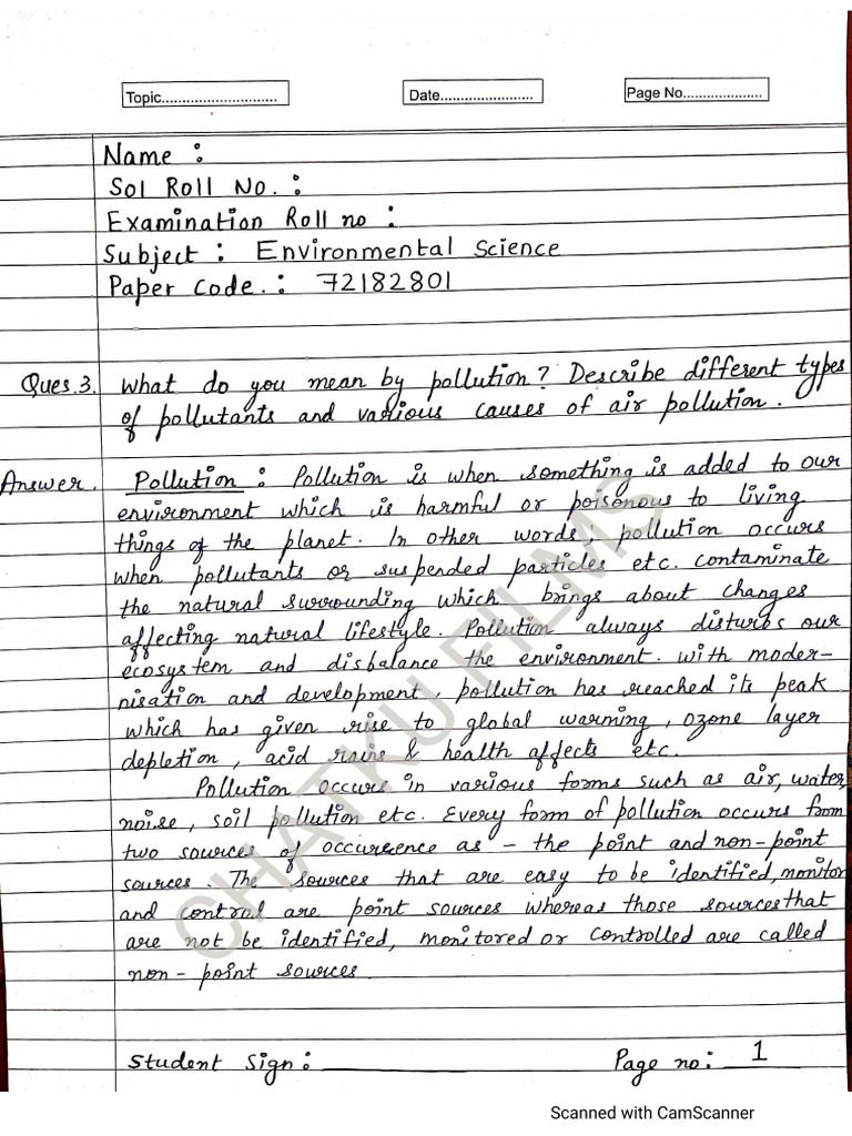 Du Sol Evs Assignment Solved 2020 | PDF