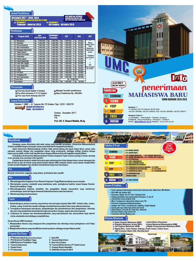 Brosur Umc 2018 | PDF