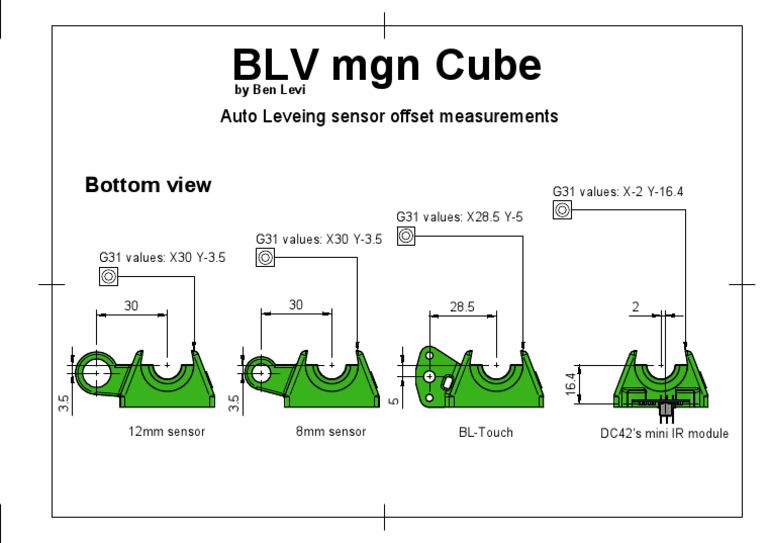 BLV Cube MGN Project Drawing - Sensors | PDF