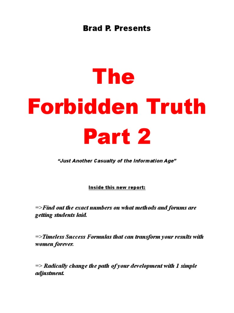 Forbidden Truth Part 2 PDF | PDF | Psychological Concepts