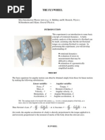 Mass Moment of Inertia of Flywheel | Torque | Rotation Around A Fixed Axis