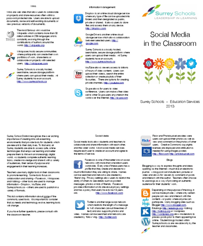 Pamphlet - Digital Tools | PDF | Social Media | Popular Culture & Media ...