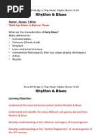 1 - History of Jazz Music Worksheets and Reading Passage Using Rap Song ...