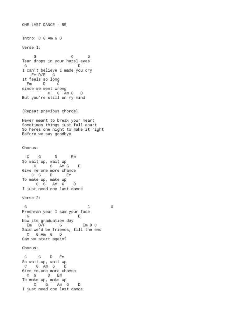 One Last Dance | PDF | Poetry