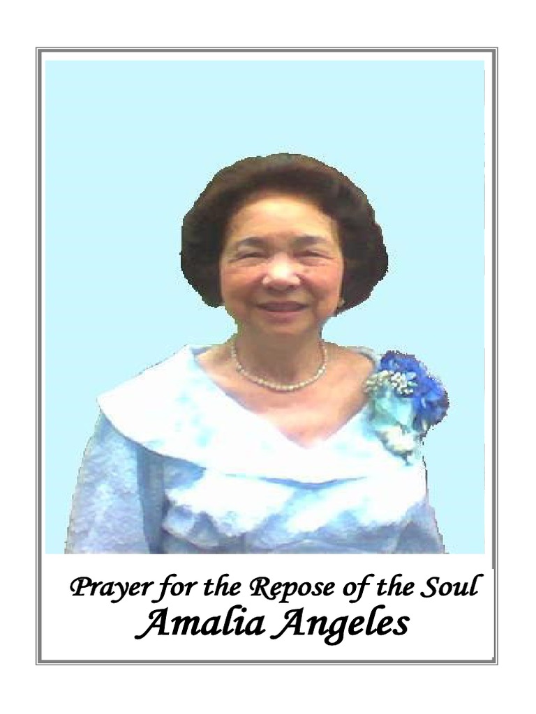 Prayer For The Repose Booklet Amalia Angeles Big | PDF | God The Father ...
