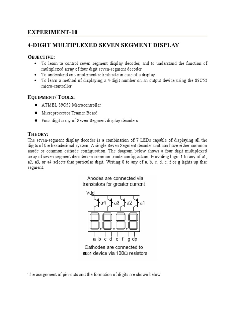 Experiment#10 Updated Ver1.1 | PDF | Microcontroller | Computer Hardware
