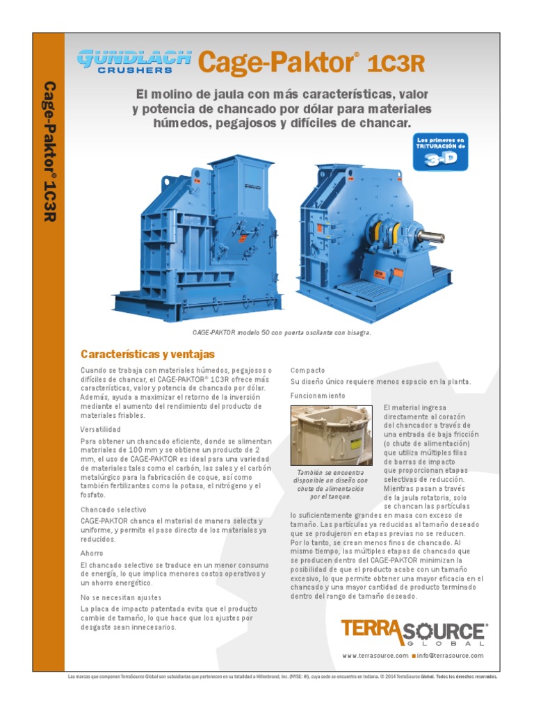 Molino de Jaula Cage Paktor® Cage Paktor 1C3R | PDF | Fertilizante ...