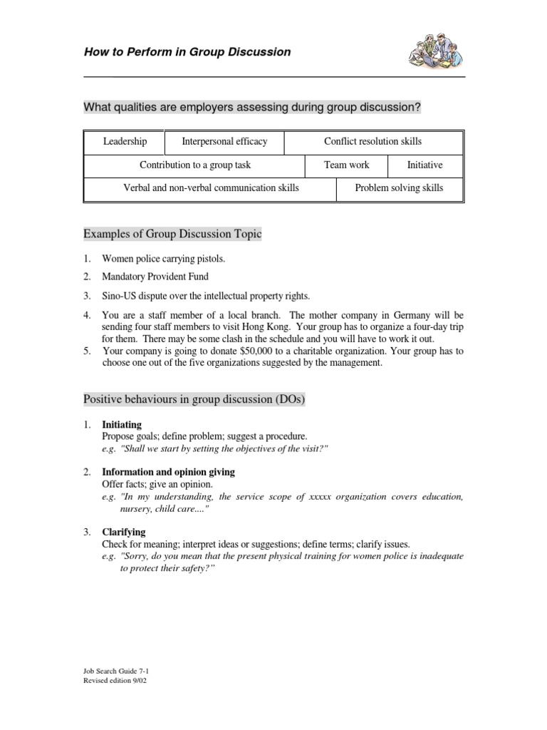 Group Discussion | PDF | Nonverbal Communication | Communication