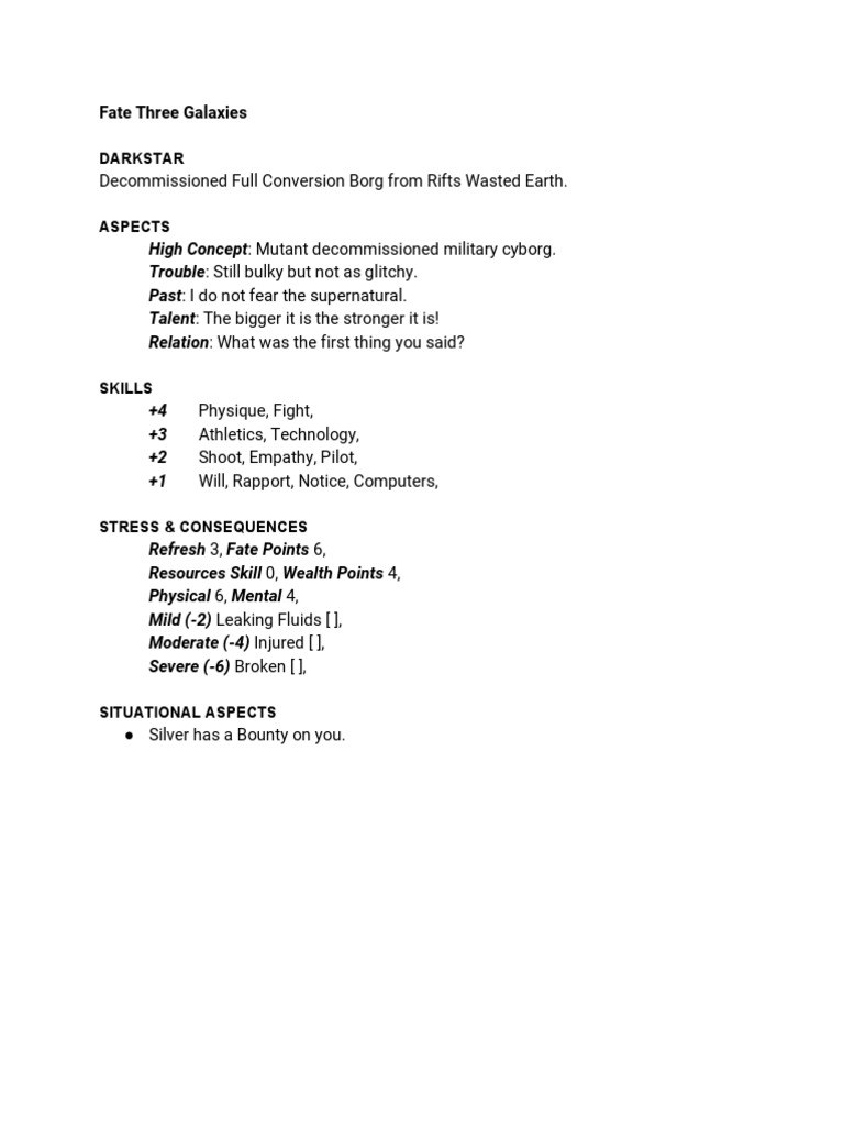 Decommissioned Full Conversion Borg From Rifts Wasted Earth | PDF ...