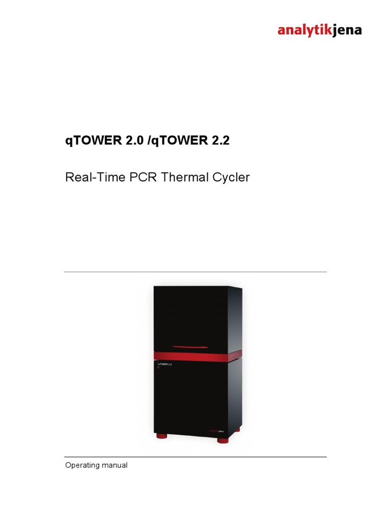 qTOWER 2.0 /qTOWER 2.2: Real-Time PCR Thermal Cycler | PDF | Real Time Polymerase Chain Reaction ...