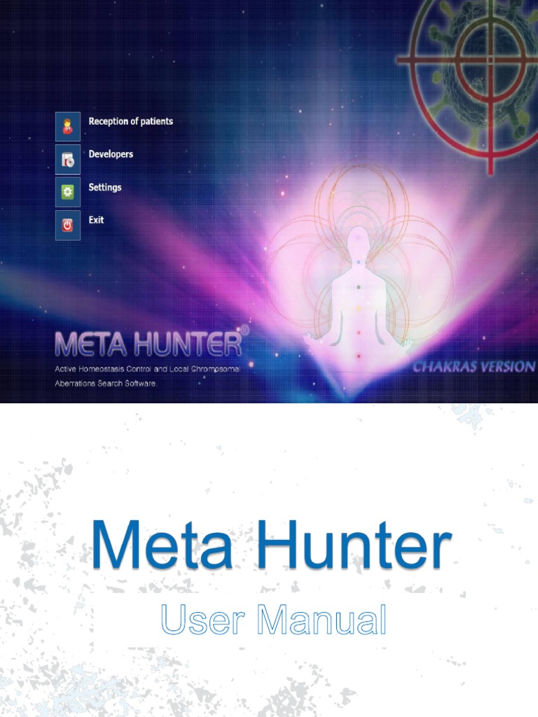 Meta Hunter User Manual | PDF | Organ (Anatomy) | Electromagnetic Radiation