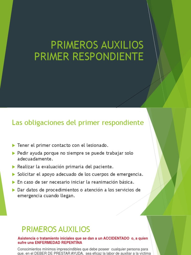 Primer Respondiente | PDF | Legumbres | Primeros auxilios