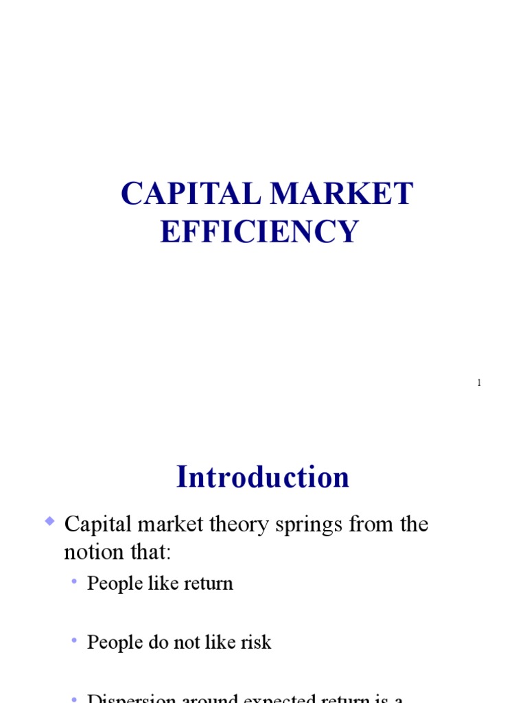 Emh 2 | PDF | Efficient Market Hypothesis | Capital Market