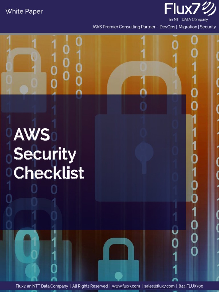 WP - AWS Security Checklist PDF | PDF | Cloud Computing | Systems Engineering