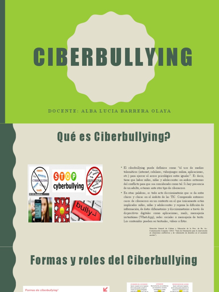 Guía y Evaluación del Ciberbullying | PDF | Acoso cibernético ...