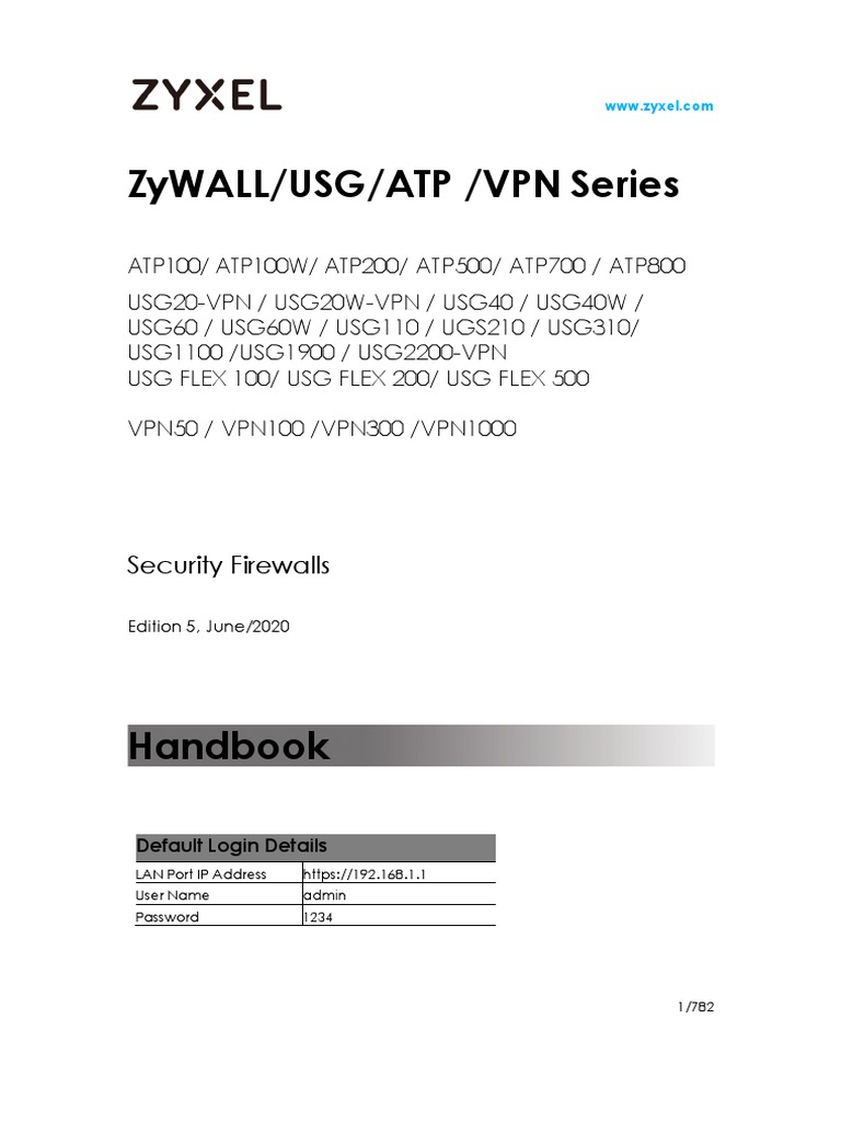 ZyWALL 310 - ZLD4.38 - Handbook PDF | PDF | Virtual Private Network | I Pv6