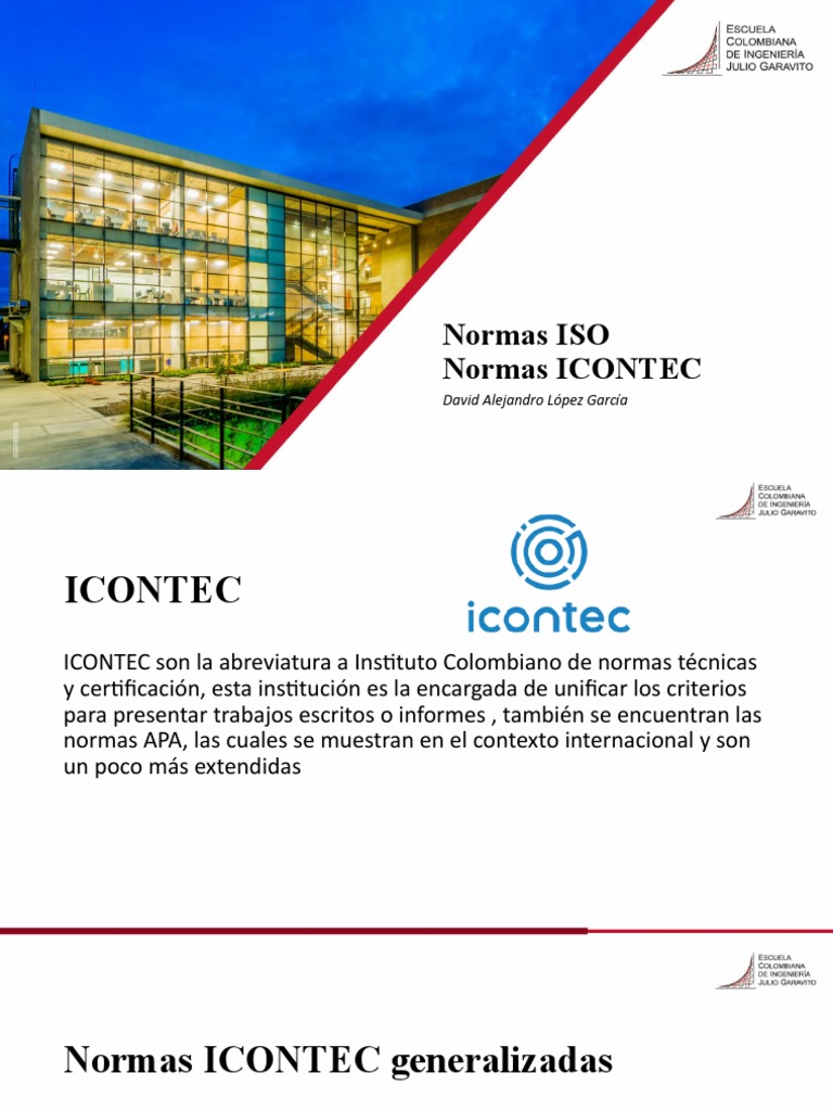 Normas ICONTEC e ISO: Guía Completa | PDF | Organización internacional ...