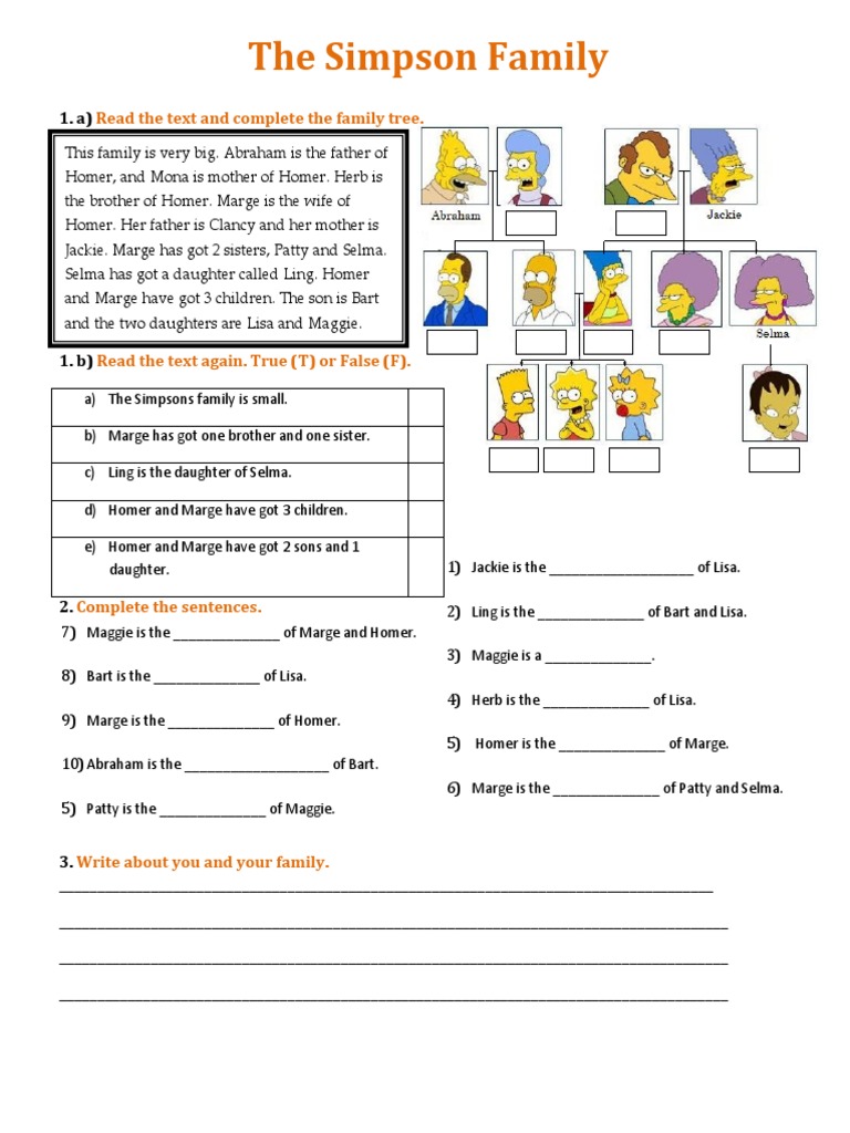 Simpson Family Homework | PDF