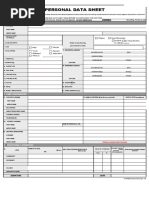 CS Form No. 212 Revised Personal Data Sheet - 2017 | PDF | Passport ...