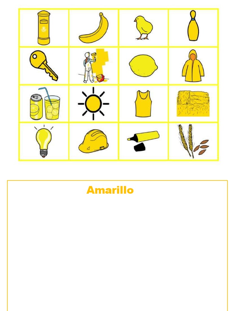 ACTIVIDADES Numero 1 y Color Amarillo | PDF