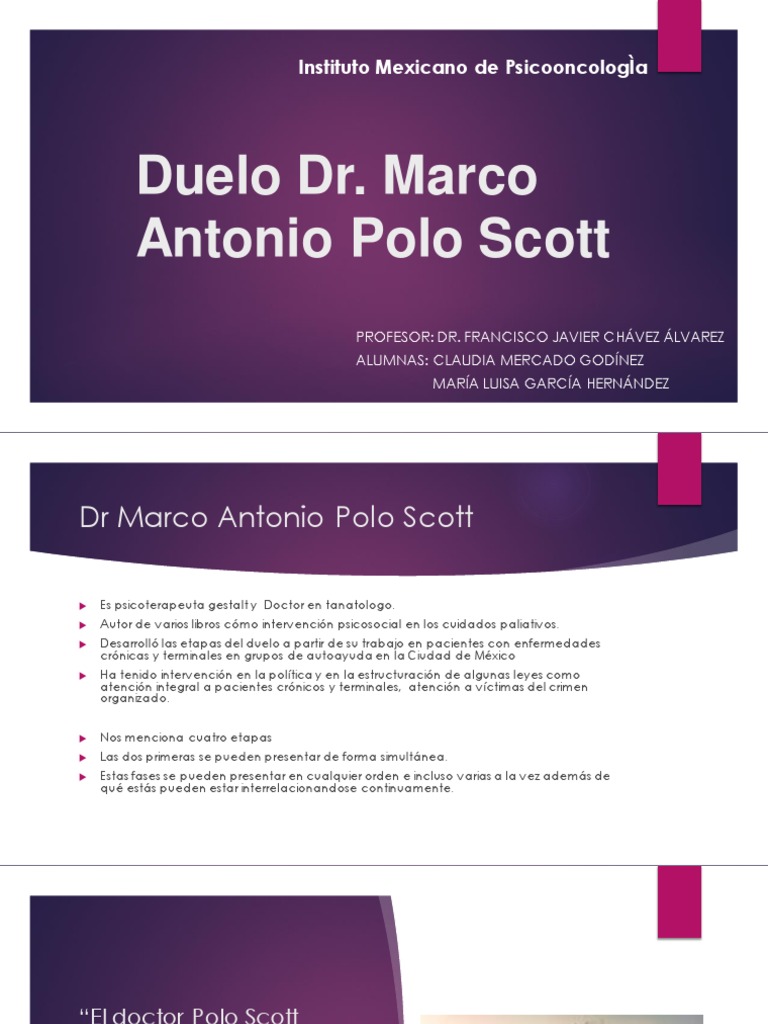 Etapas del Duelo según Polo Scott | PDF | Las emociones | Dolor