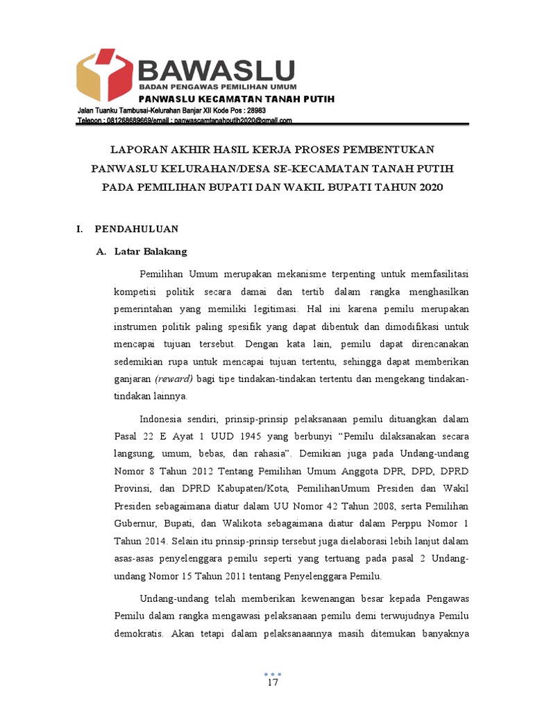 Laporan Akhir Pembentukan PKD | PDF