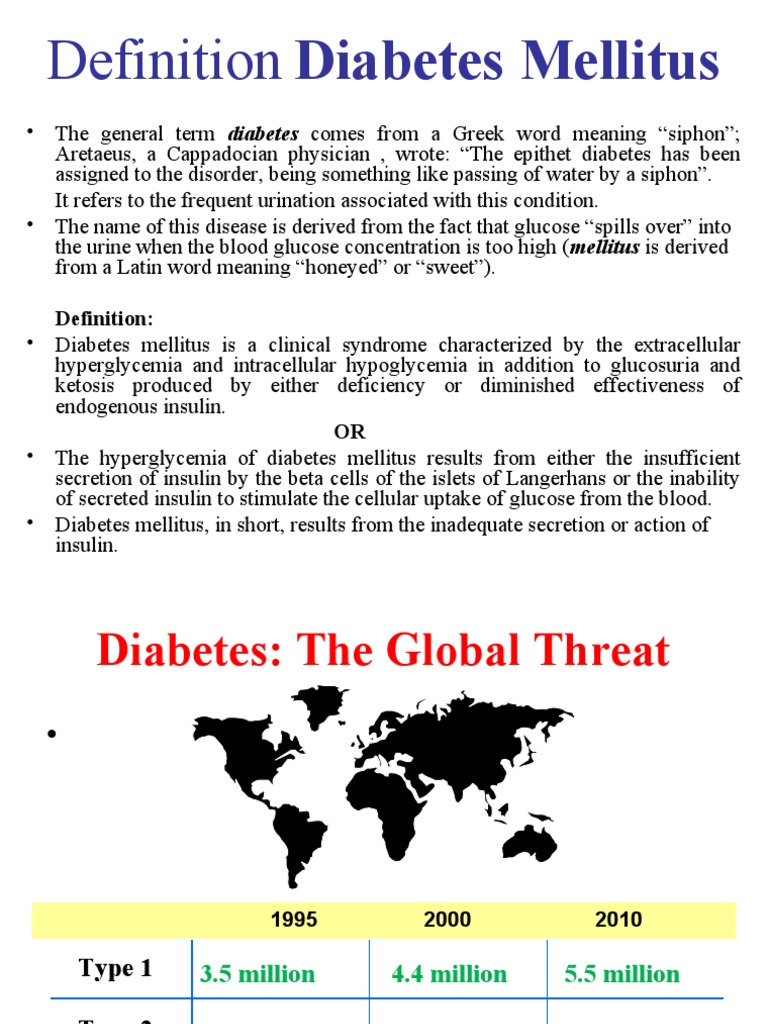Diabetes Mellitus: Definition | PDF | Insulin | Disorders Of Endocrine ...