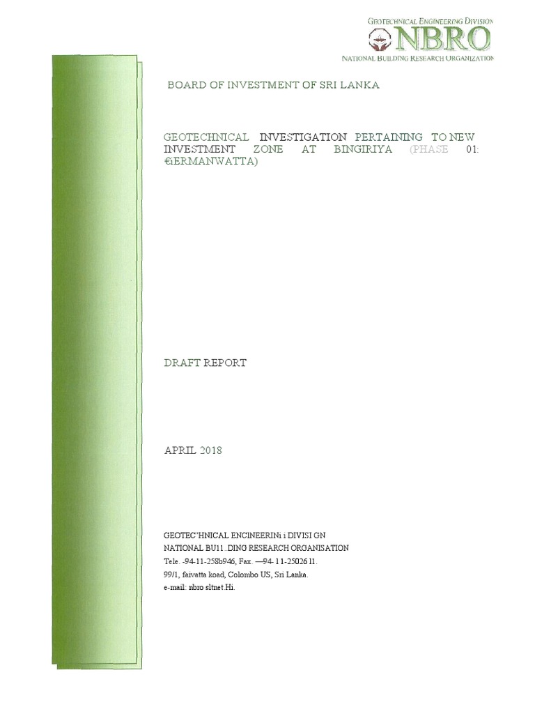 Attachment 5 Geotechnical Investigation Report | PDF Attachment 5 Geotechnical Investigation Report | PDF