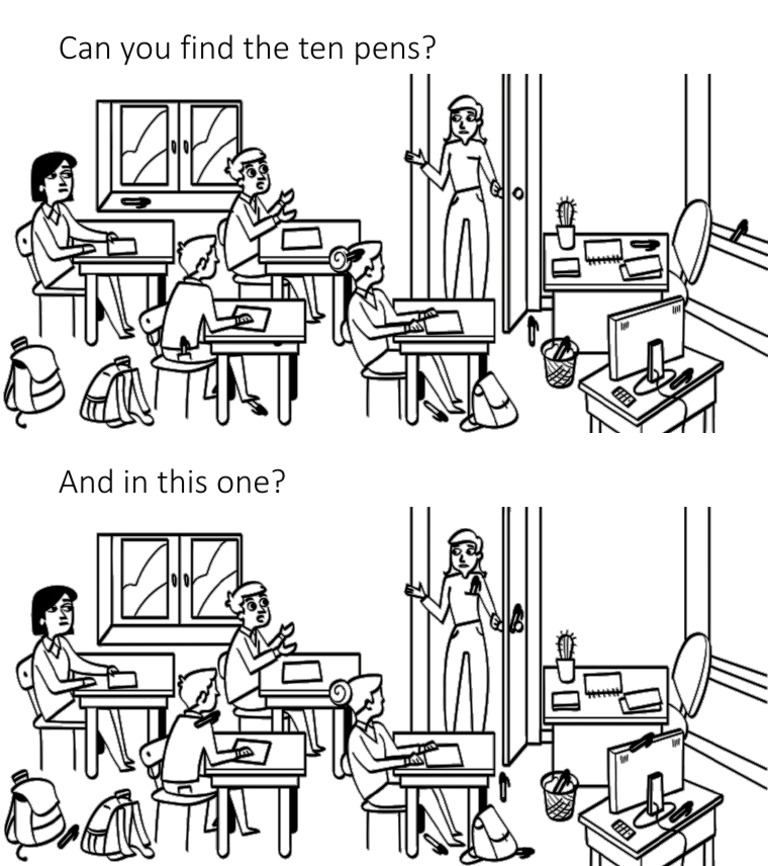 Can You Find The Ten Pens | PDF