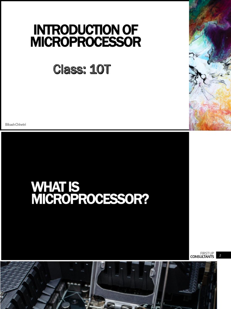 Introduction of Microprocessor | PDF | Central Processing Unit | Microcomputers