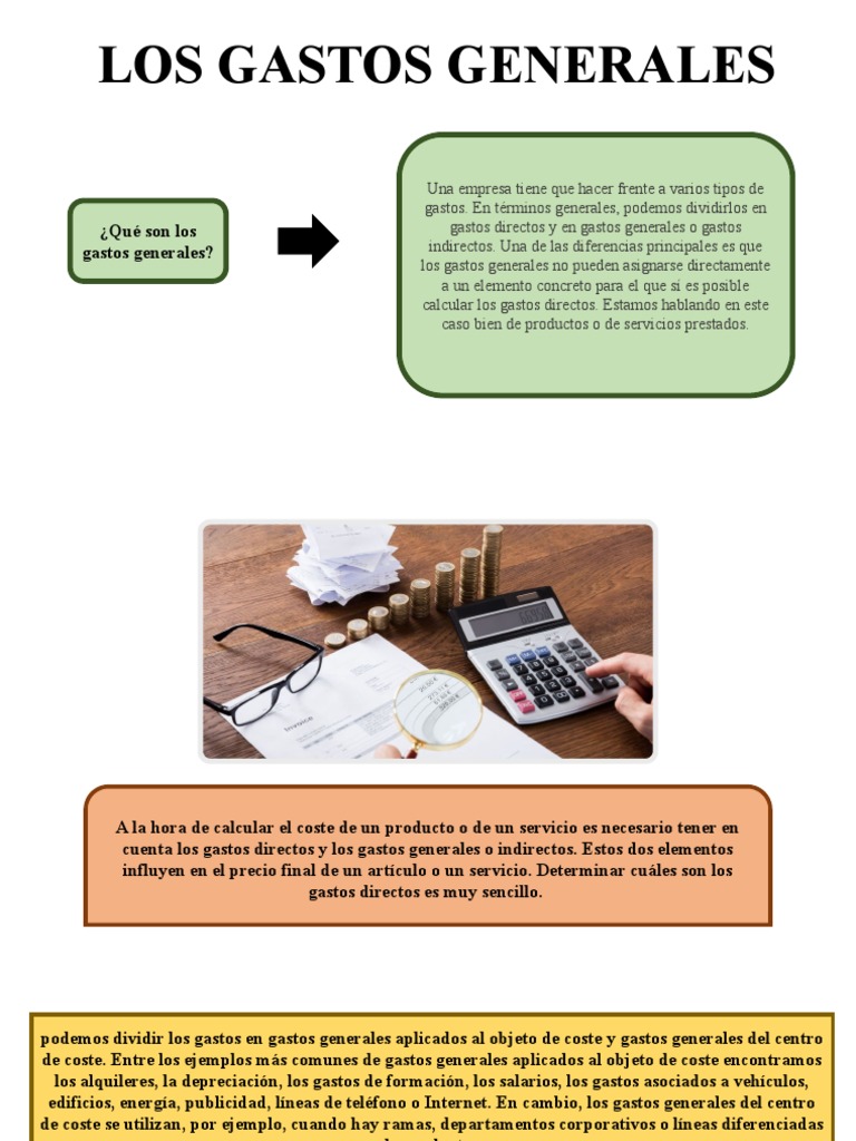 Gastos Generales | PDF | Costo | Gestión de la cadena de suministro