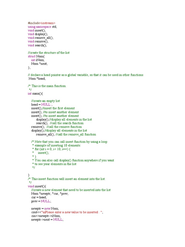 Using Namespace Void Void Void Void Void: #Include | PDF | Computer ...