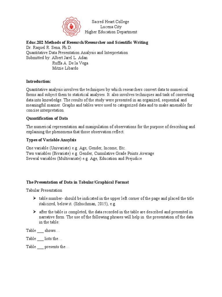 Educ.202 Methods of Research/Researcher and Scientific Writing | PDF ...