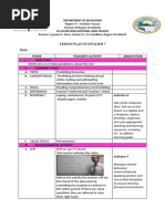 Lesson Plan With Indicators and Annotations | PDF | Learning | Lesson Plan