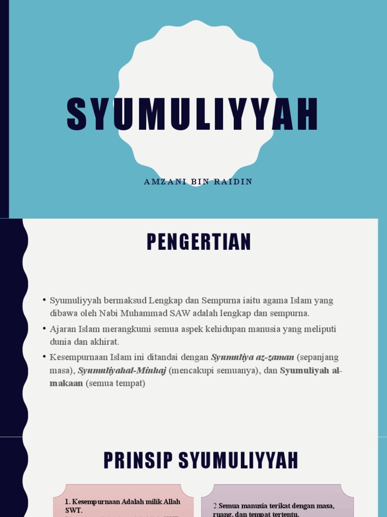 Syumuliyyah | PDF | Agama & Spiritualitas