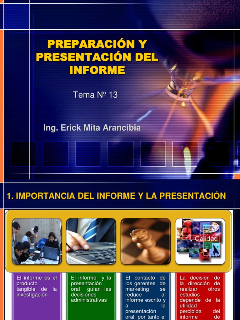 Tema13-Preparaciòn y Presentaciòn Del Informe | Descargar gratis PDF ...